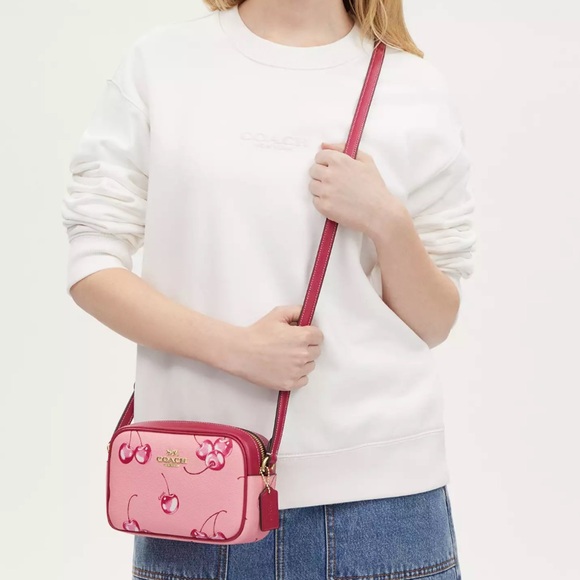 Coach | Bags | Nwt Coach Mini Jamie Camera Bag With Cherry Print | Poshmark
